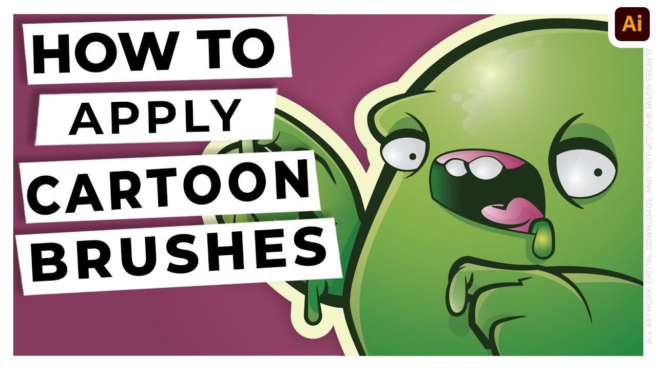 Step by Step Adobe Illustrator Tutorial using Brushes