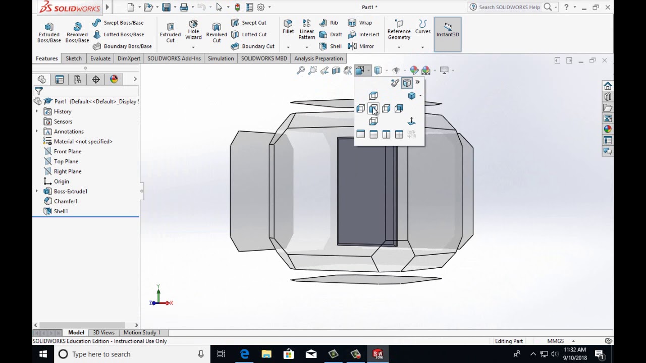 Solidworks Lesson 2b: Basic Functionality Part 2