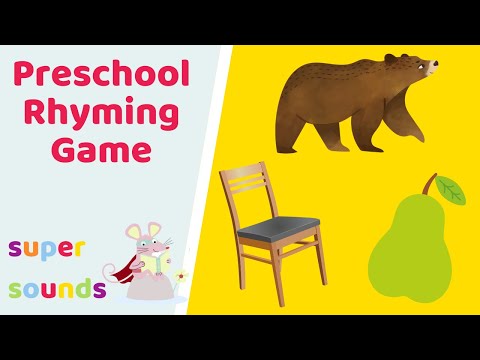 FUN and EASY RHYMING ACTIVITY for kindergarten and preschool