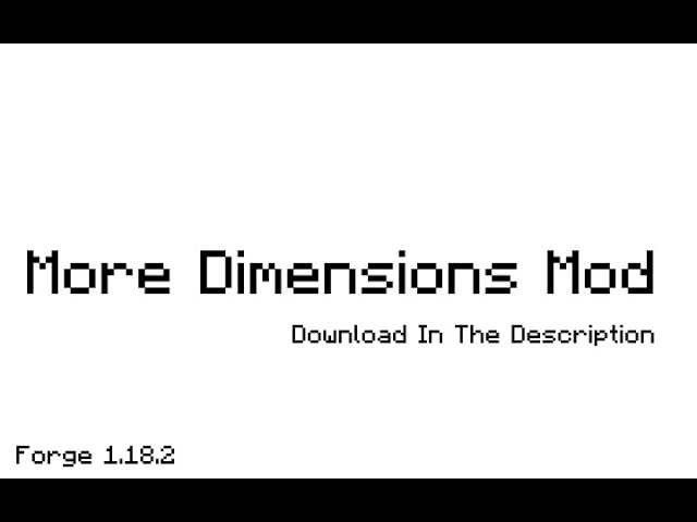 More Dimensions Mod 1182 Forge Minecraft Mod