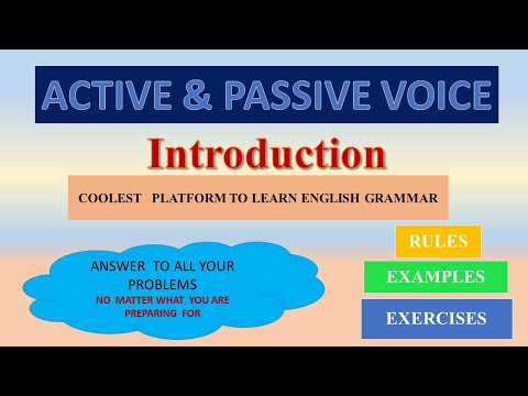 Active and Passive Voice - Meaning and the basic rules of conversion with examples and exercises.