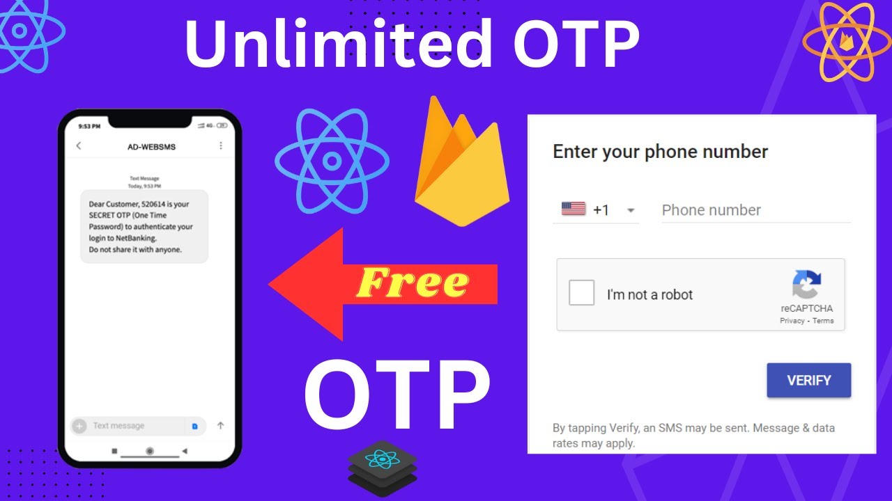 Step by Step Tutorial Implementing Free OTP Verification in React and Firebase