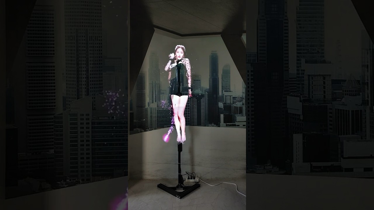 3D holographic human solution for store promotion