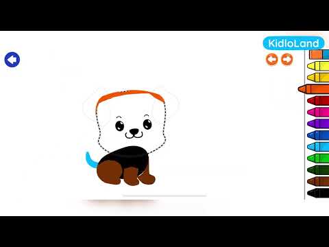 LEARN TO DRAW with KIDLOLAND! | Coloring games for kids | Educational app
