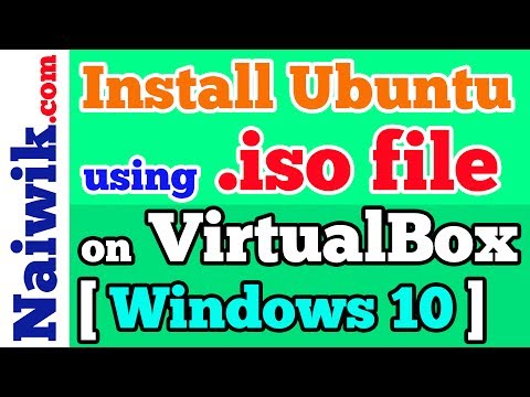 Install Ubuntu 16.04 using .iso file on VirtualBox in Windows 10