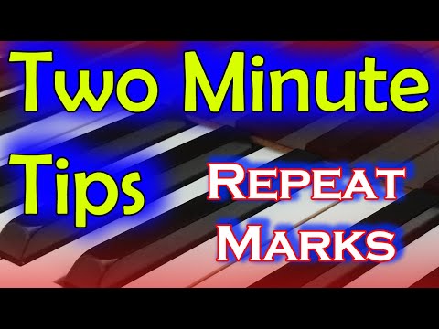 Two Minute Tip Tuesday - Music Repeat Marks