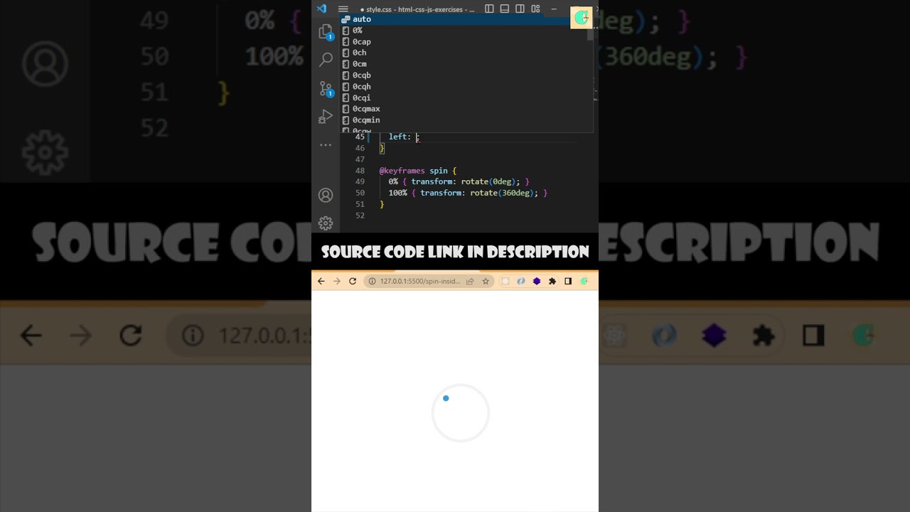 How to make spins inside loader with CSS |  HTML CSS Tutorial | CodeIsMine