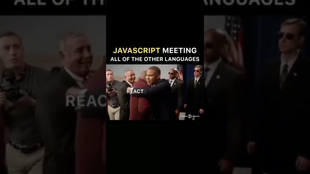 JavaScript boshqa dasturlash tili hamda frameworklar bilan uchrashganda 😅  #javascript #js #likes