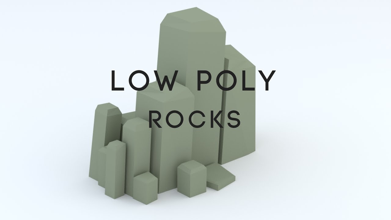 Lowpoly Rocks - Blender rocks tutorial