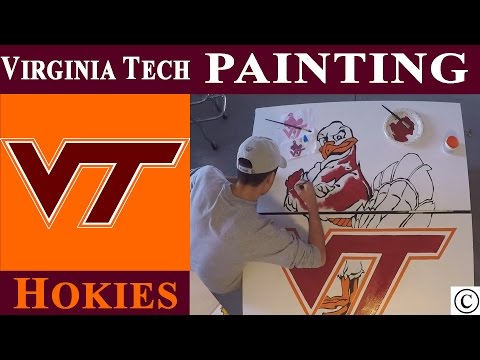 Virginia Tech Hokies Logo PAINTING