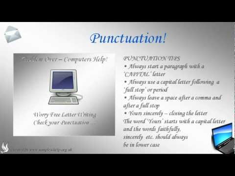 How to write a reference letter ***