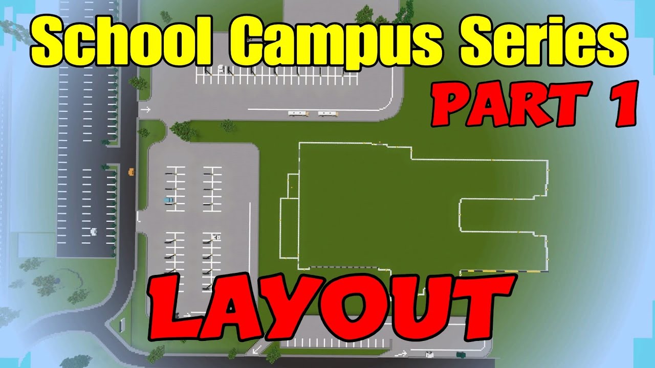 Minecraft School Campus Series Part 1 Tutorial