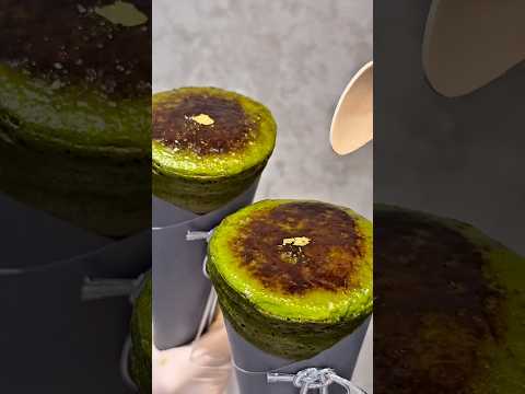 [Hot Topic] Luxurious Matcha Brulee Crepe #japanesefood