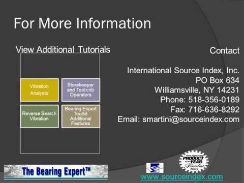 The Bearing Expert Tutorial Generic Bearing Part Number Search