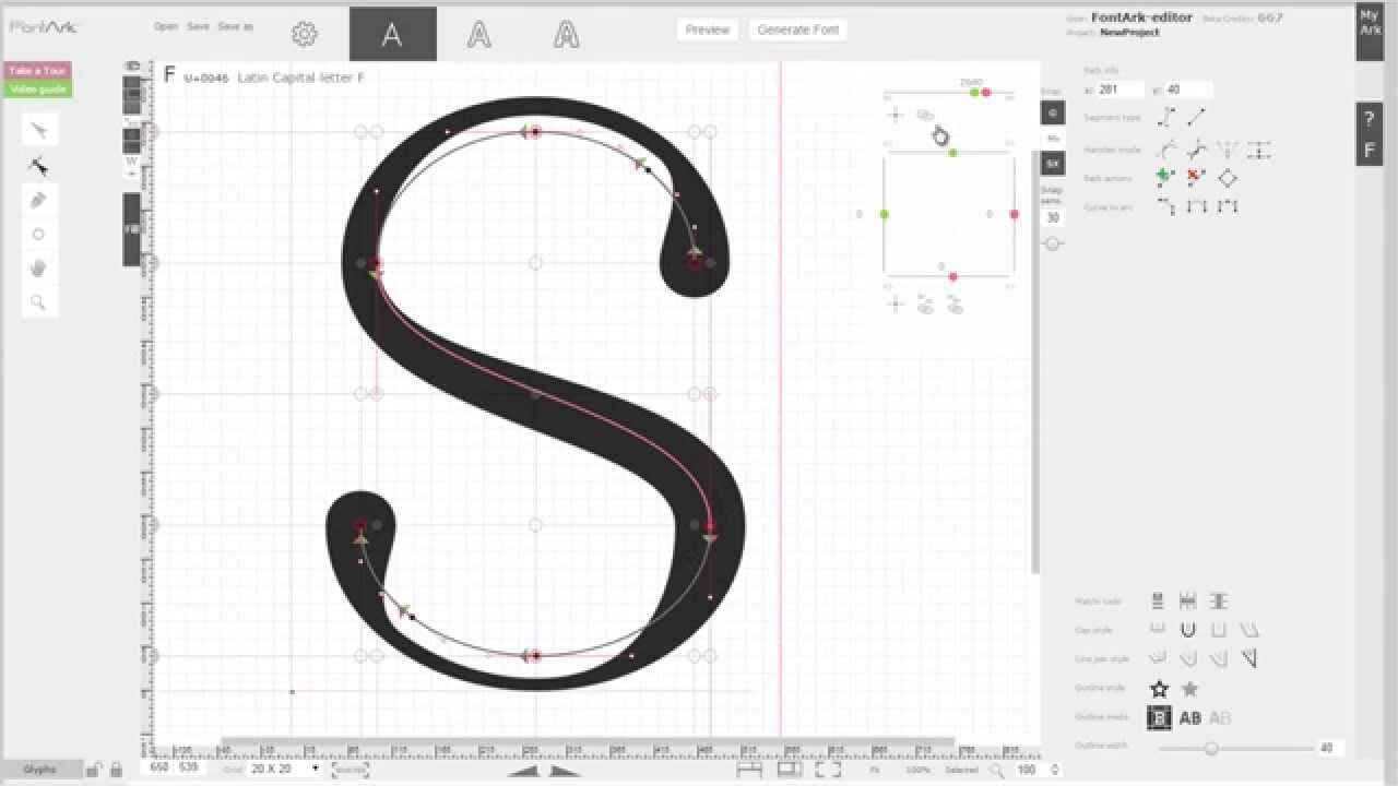 FontArk - Advance Outline editing tools