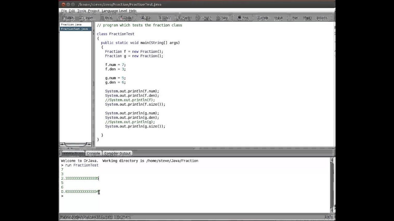 ICS4U - Objects & Classes - Instance Methods