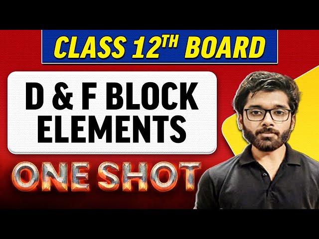 Understanding D and F Block Elements: A Comprehensive Guide for Class ...