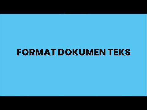 8 - Pengertian Format Dokumen Teks