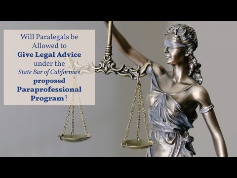 Paralegals to give legal advice in CA?