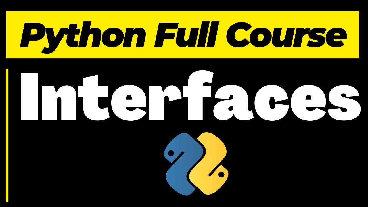 Python Interface | Object Oriented Programming | Python Tutorial