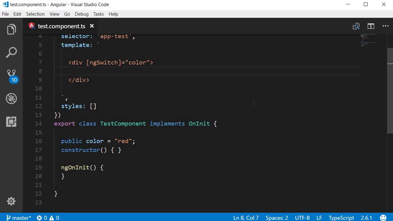 Angular 6 Tutorial   13   ngSwitch Directive