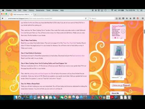 Free Home Economics curriculum | Home Economics at Home