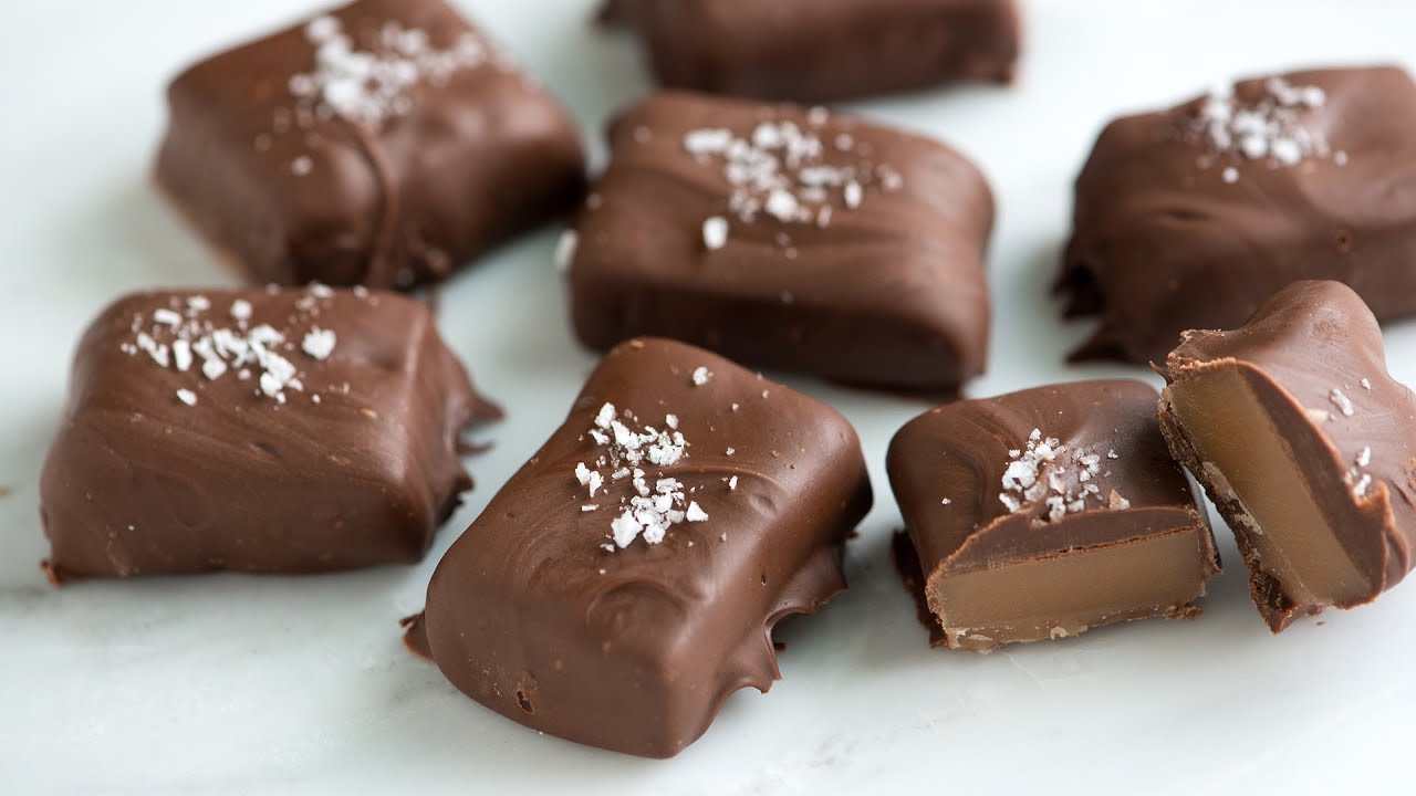 Salted Chocolate Covered Caramels Recipe
