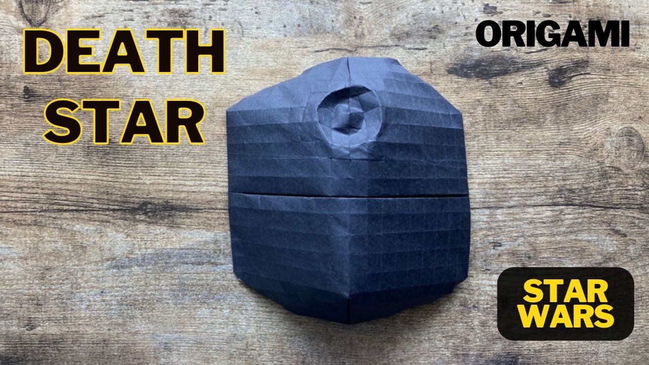 The Death Star Origami Star Wars Tutorial | Paper Death Star Instructions | Darth Vader Sith Plane