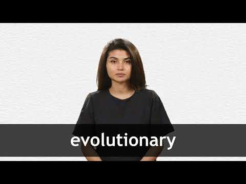 How to pronounce EVOLUTIONARY in American English