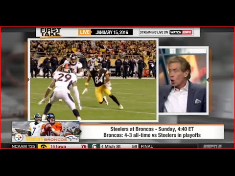ESPN First Take Today (1-15-2016)- Pittsburgh Steelers at Denver Broncos Preview