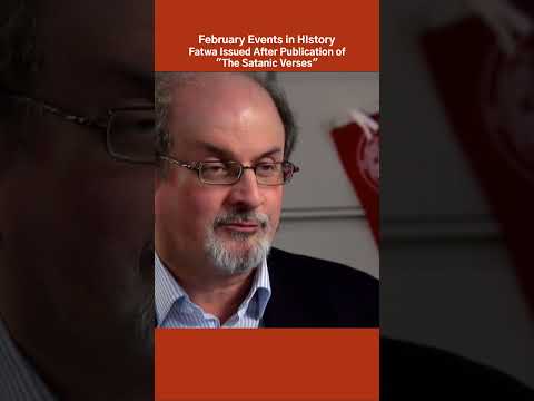 February Events in History | Fatwa Issued After Publication of "The Satanic Verses" #februaryhistory
