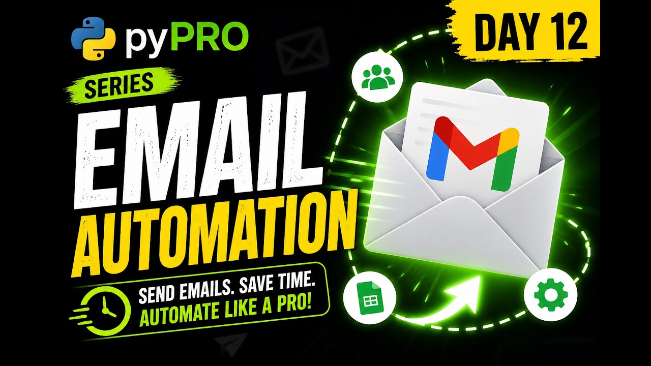 Python Day 12: Send Emails Using Python (Gmail SMTP Project)