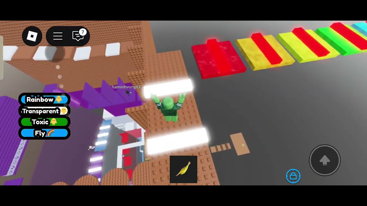 Beating rubber chicken tower