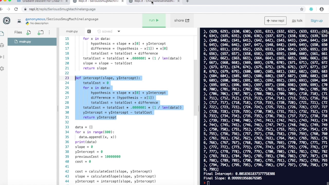 Linear Regression using Gradient Descent from Scratch in Python