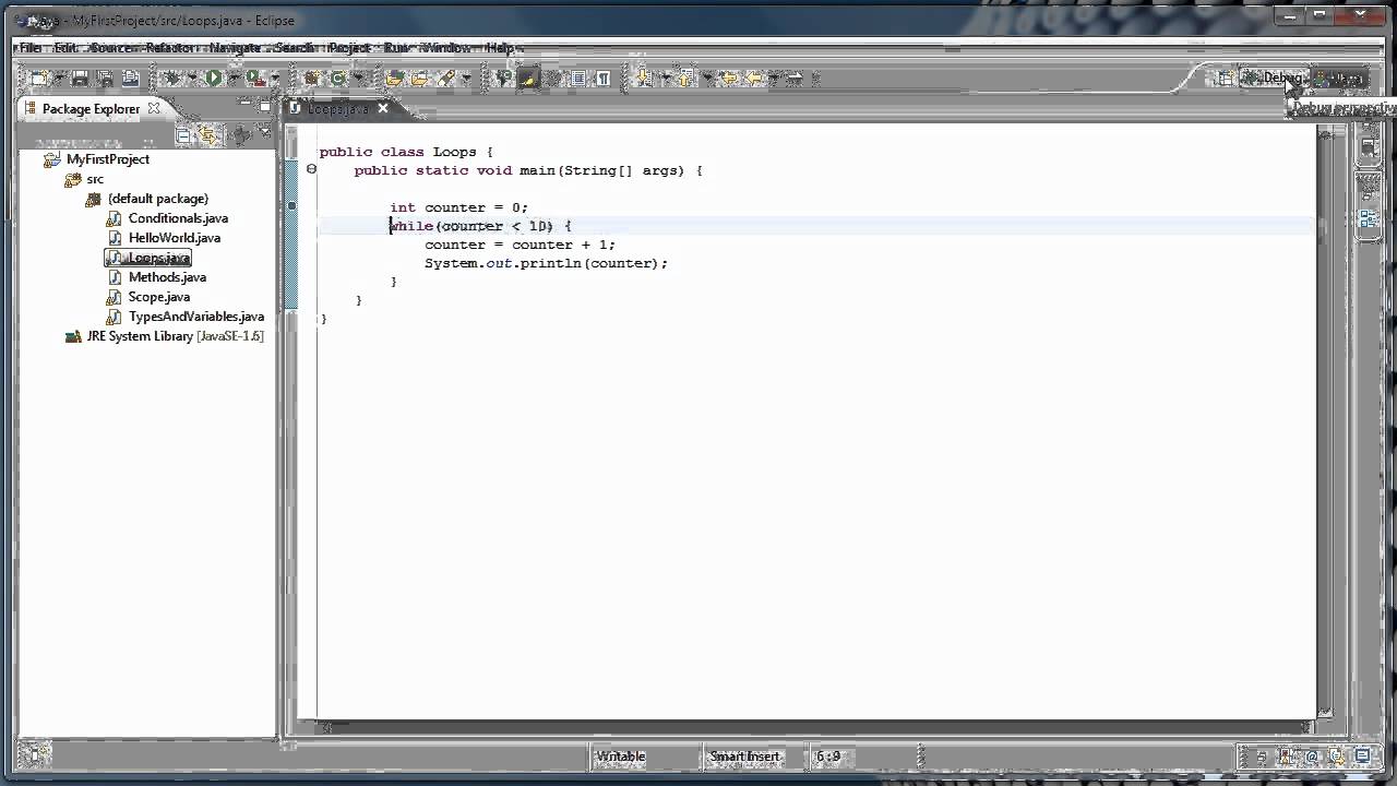 Java Programming: 7 - Loops, intro to debugger