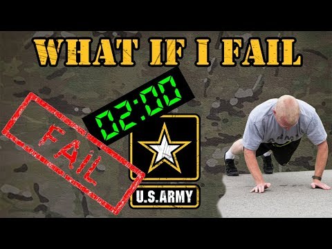 What if a soldier fails a physical fitness test?