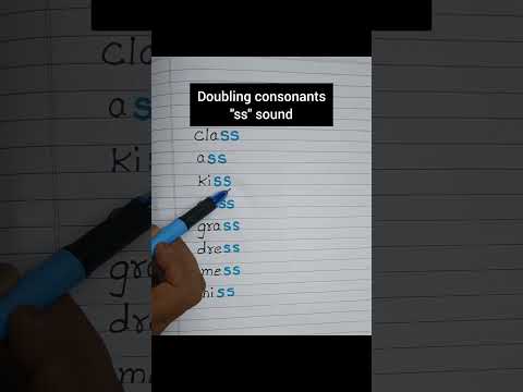 doubling consonants "ss"sound #levelupphonics #viral #shorts