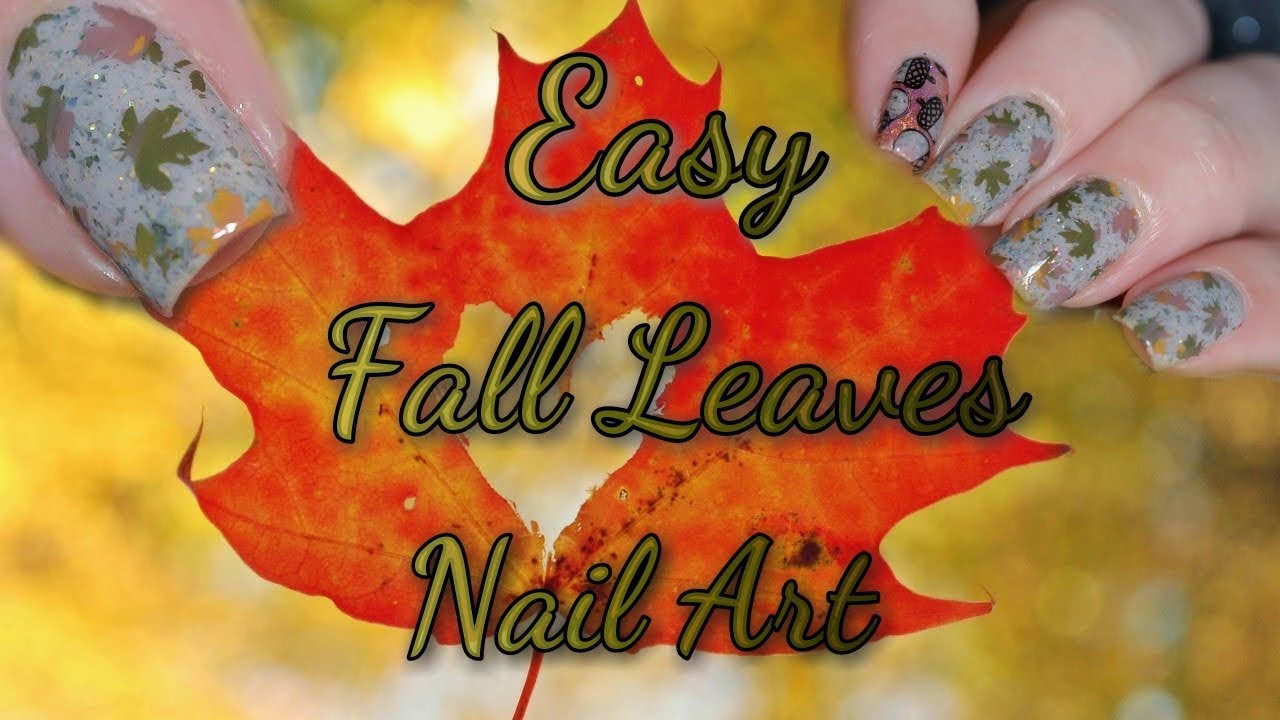 Easy Fall Leaves Nail Art Tutorial | Gradient Stamping