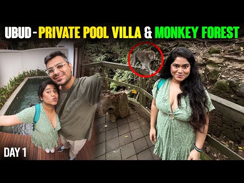 Our Private Pool Villa Experience in UBUD, BALI 🇮🇩 | Monkey Forest | All Details and Costing