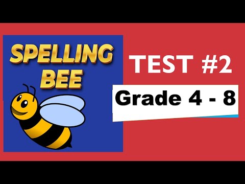 Spelling Quiz | Spelling Bee | Grade 4-8 | Test #2