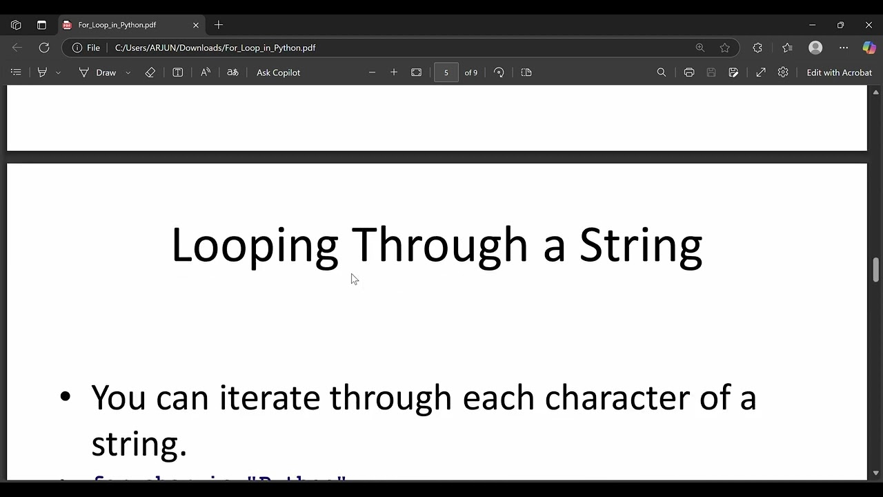 For Loop in Python pdf   Personal   Microsoft​ Edge 2025 04 15 00 06 53