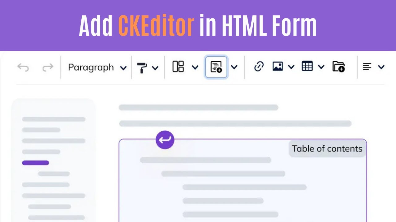 How to add CKEditor in HTML form