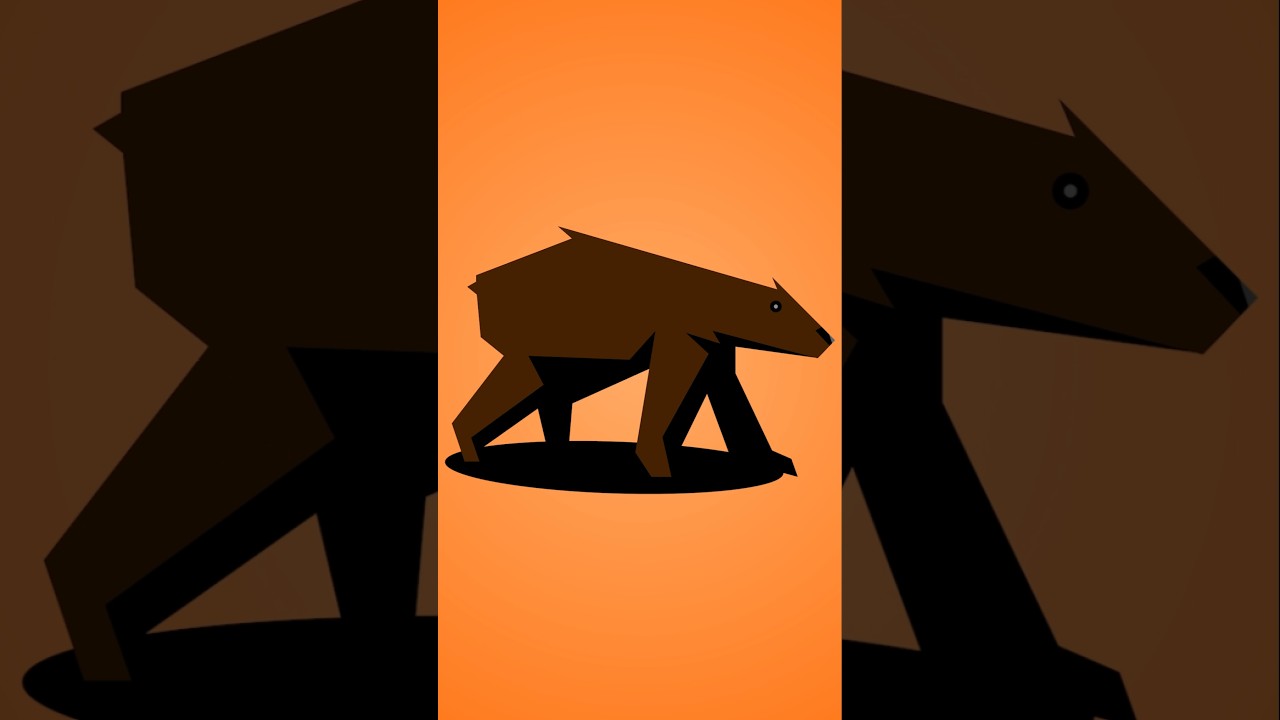Bear vector design in illustrator #illustrator #youtube #graphic #shortvideo #like #design #art