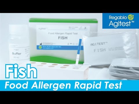 Fish and shellfish allergen test kit
