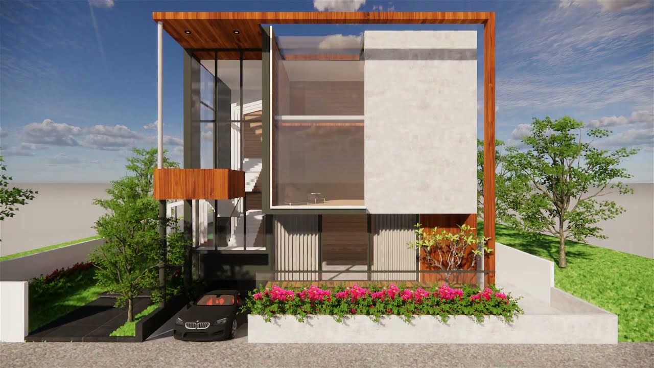 House with indoor swimming pool | 3D Model | 3D Animation