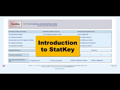 Introduction to StatKey