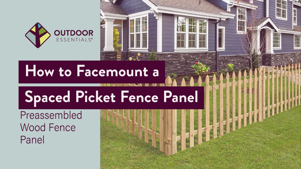How to Facemount a Spaced Picket Fence