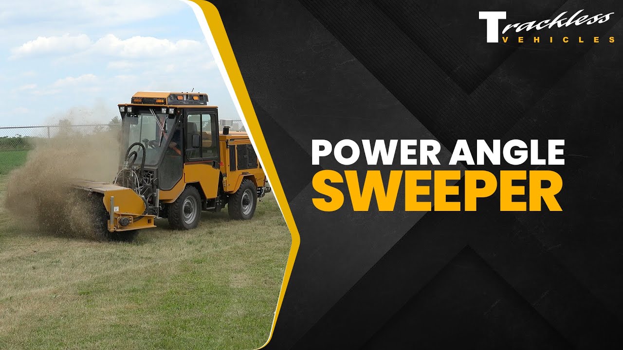 SEE IT IN ACTION: Trackless Power Angle Sweeper
