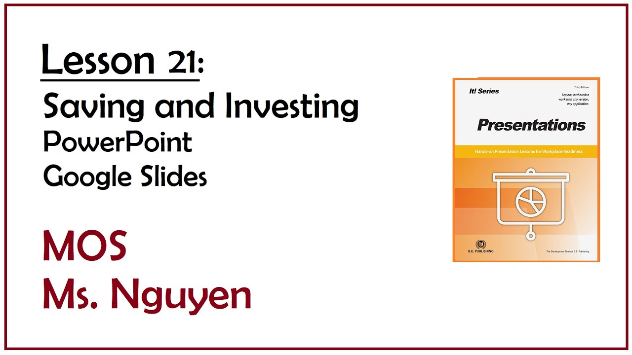 Lesson 21: Saving and Investing (PowerPoint and Google Slides)