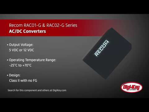 Recom RAC01-G and RAC02-G Series | Digi-Key Daily
